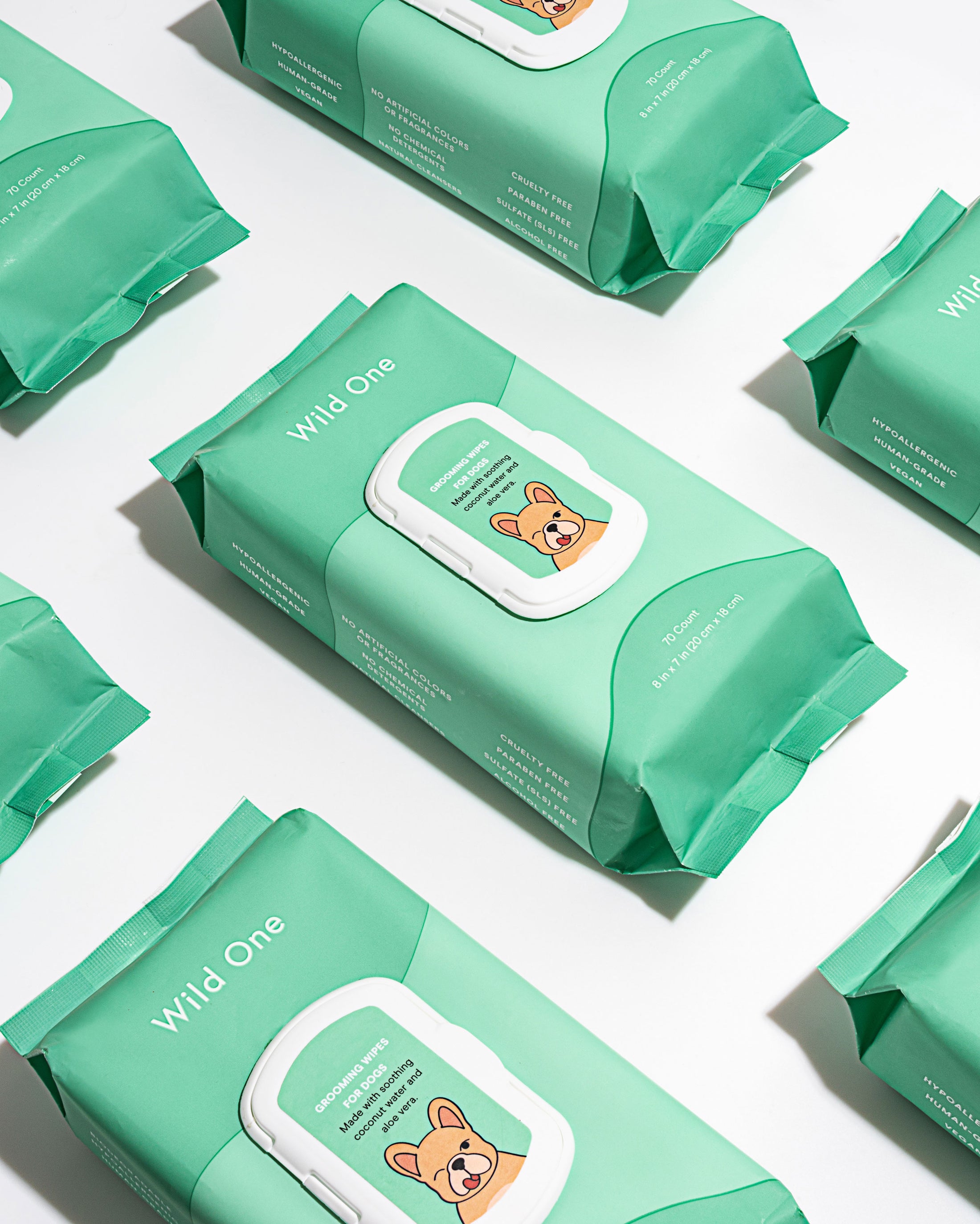 Dog Grooming Wipes Hypoallergenic | Wild One